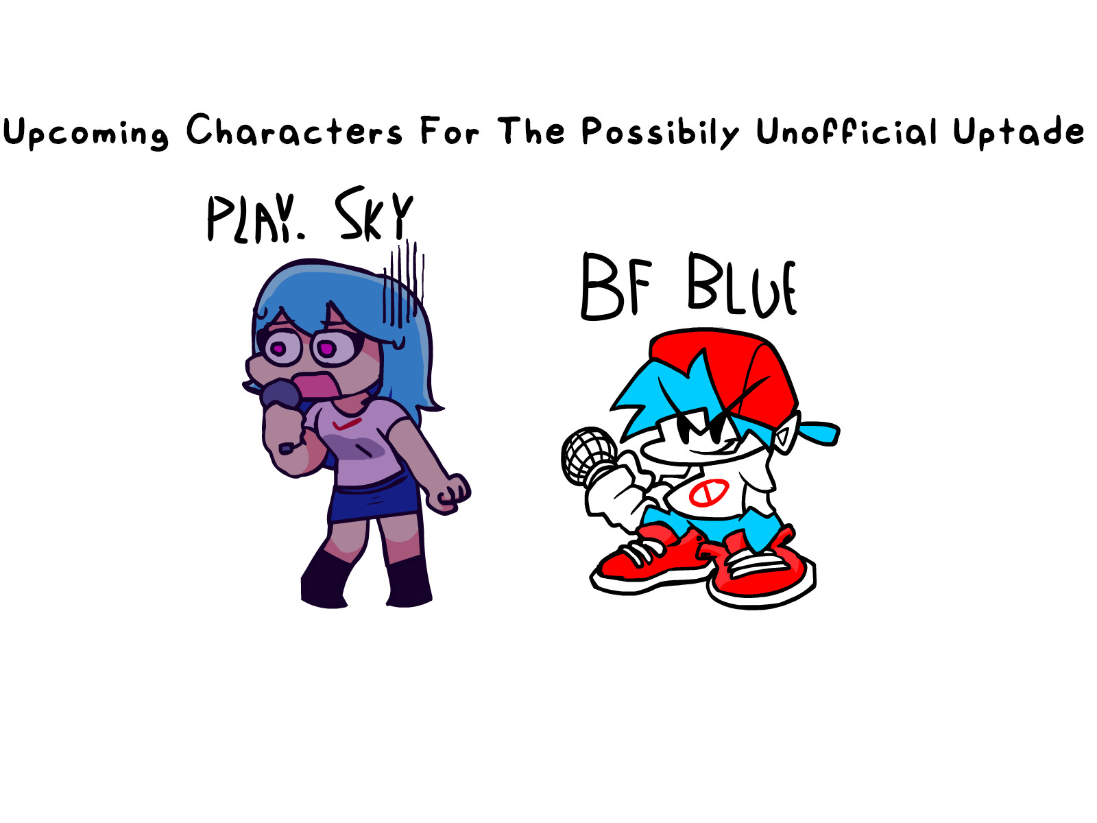 V.S SkyBlue v2 Fanmade (Unofficial) Mod for Friday Night Funkin' | FNF Mods