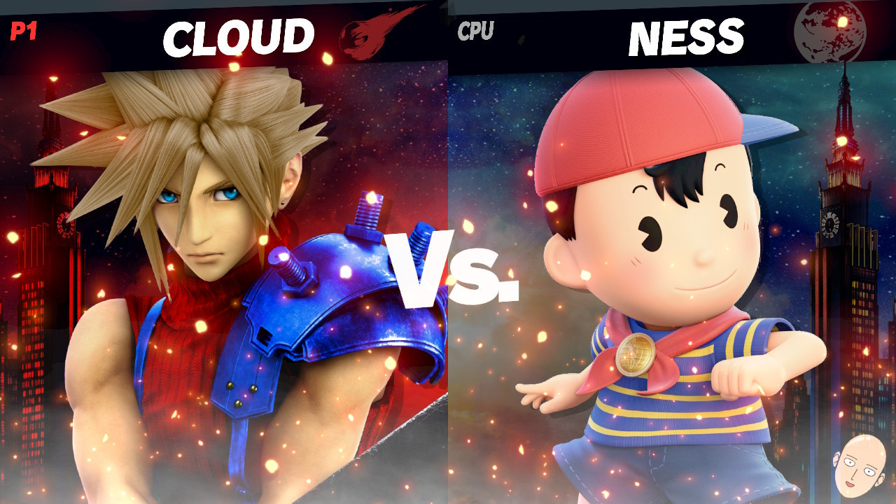 Cloud - Mario Recolor [Super Smash Bros. Ultimate] [Mods]