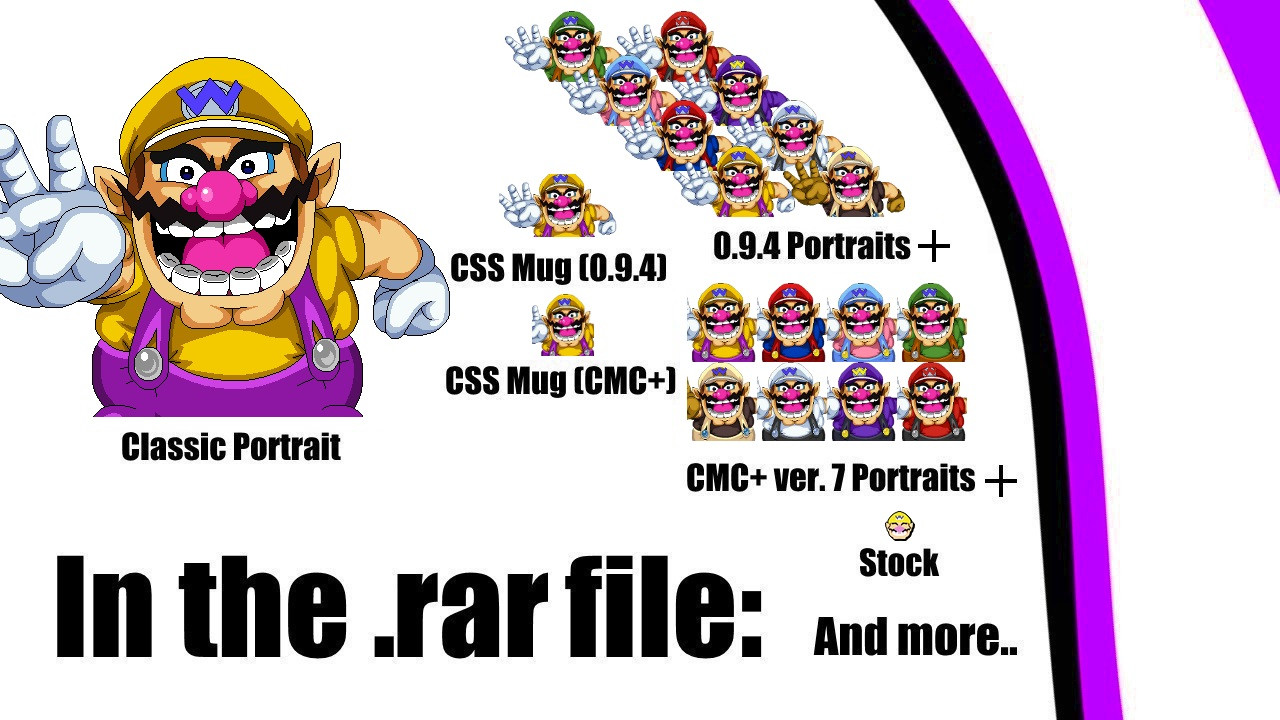[OLD] Old SSF2 pose Wario GFX Mod for Super Smash Bros. Crusade | SSBC Mods