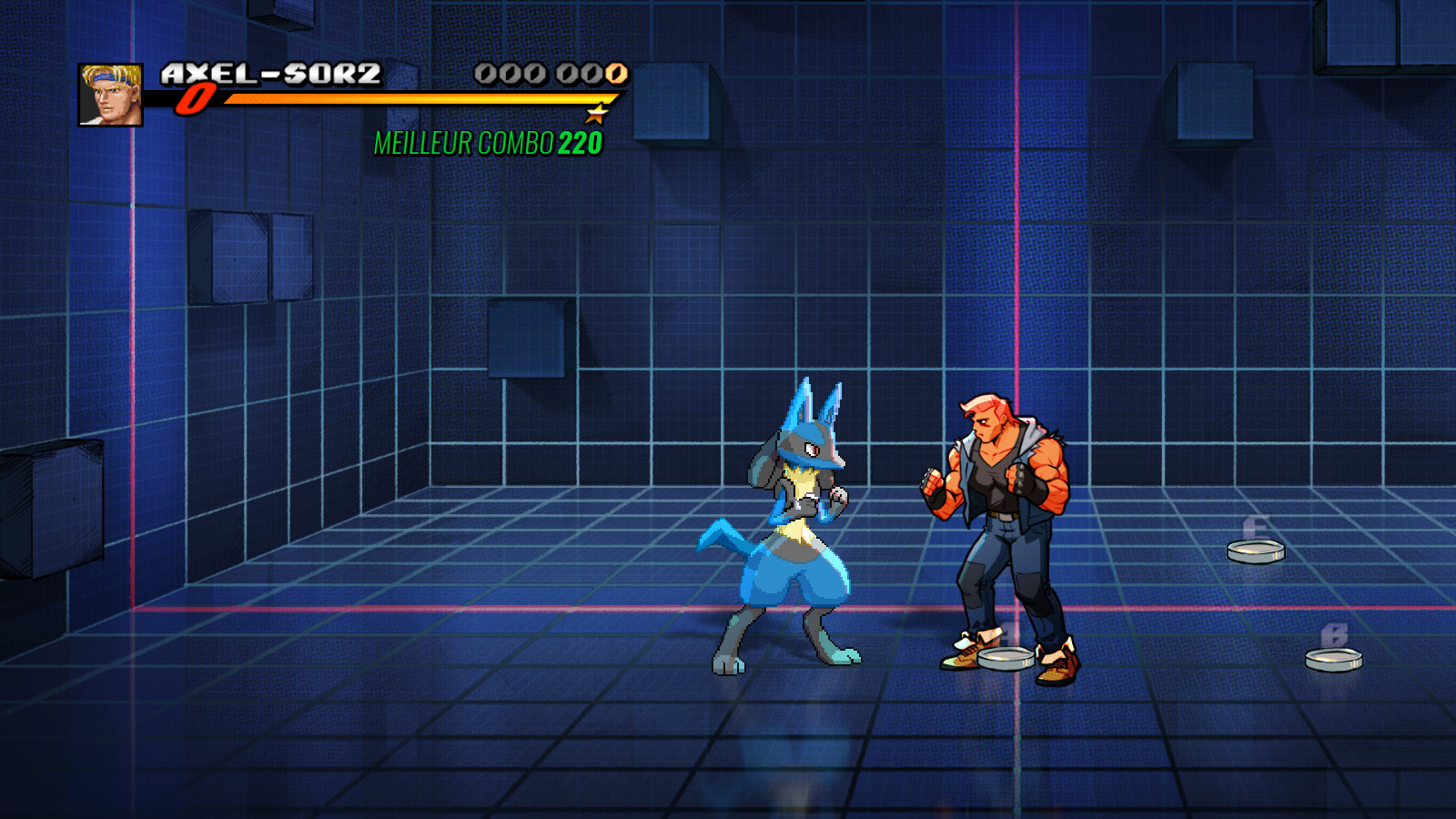 Lucario (in SOR2 Axel) [Streets of Rage 4] [Mods]