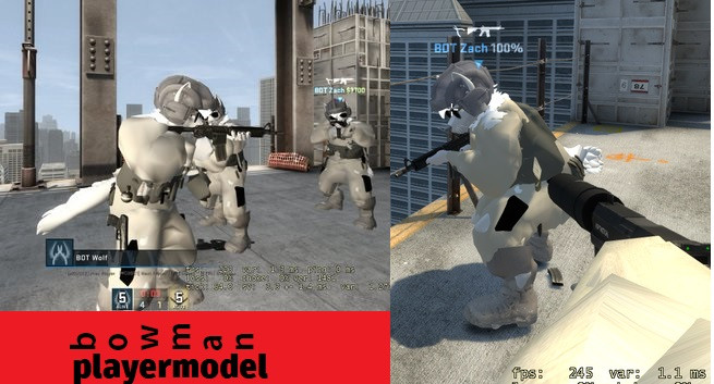 Bowman Ween Soviet Furry CT Replacement Model Mod for Counter-Strike ...