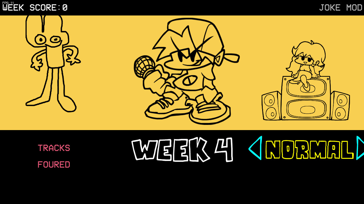 Vs Four (joke mod) Mod for Friday Night Funkin' | FNF Mods