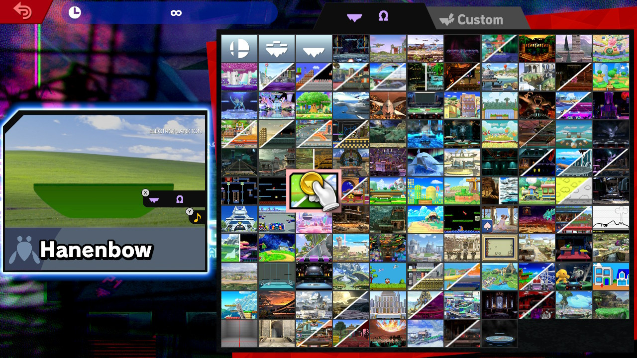 Bliss - Windows XP Stage over Hanenbow Mod for Super Smash Bros ...