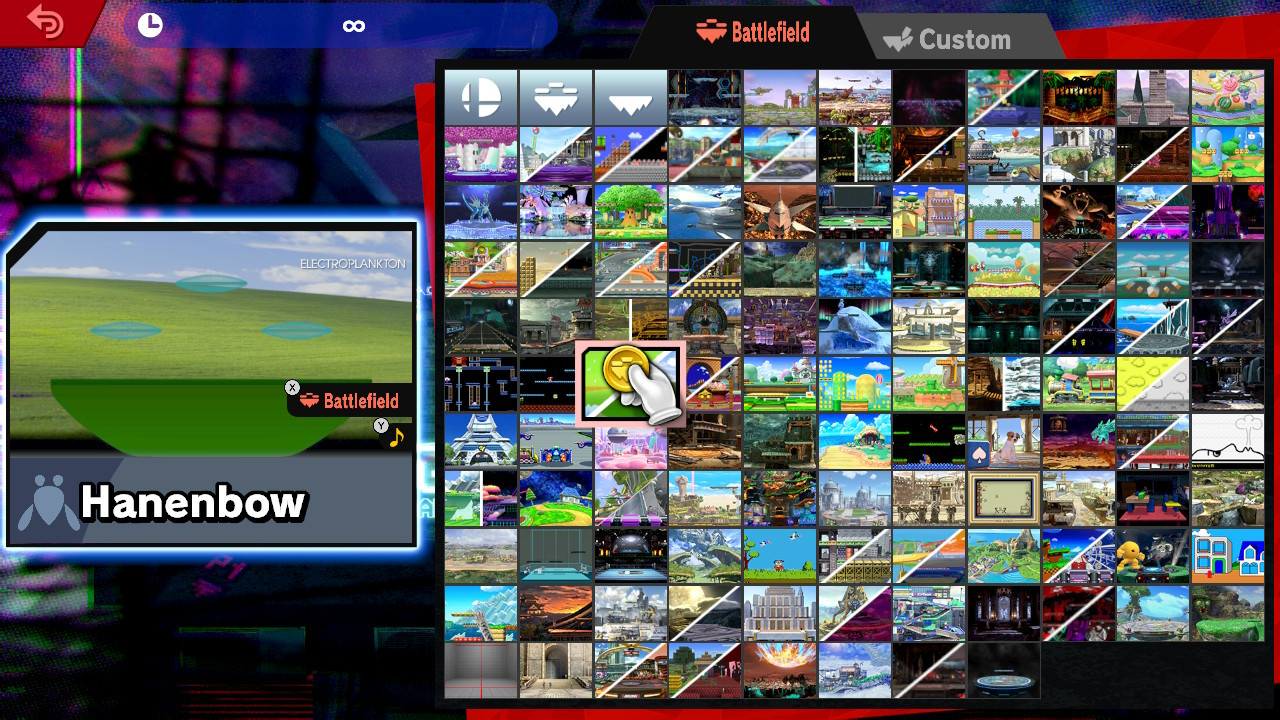 Bliss - Windows XP Stage over Hanenbow Mod for Super Smash Bros ...