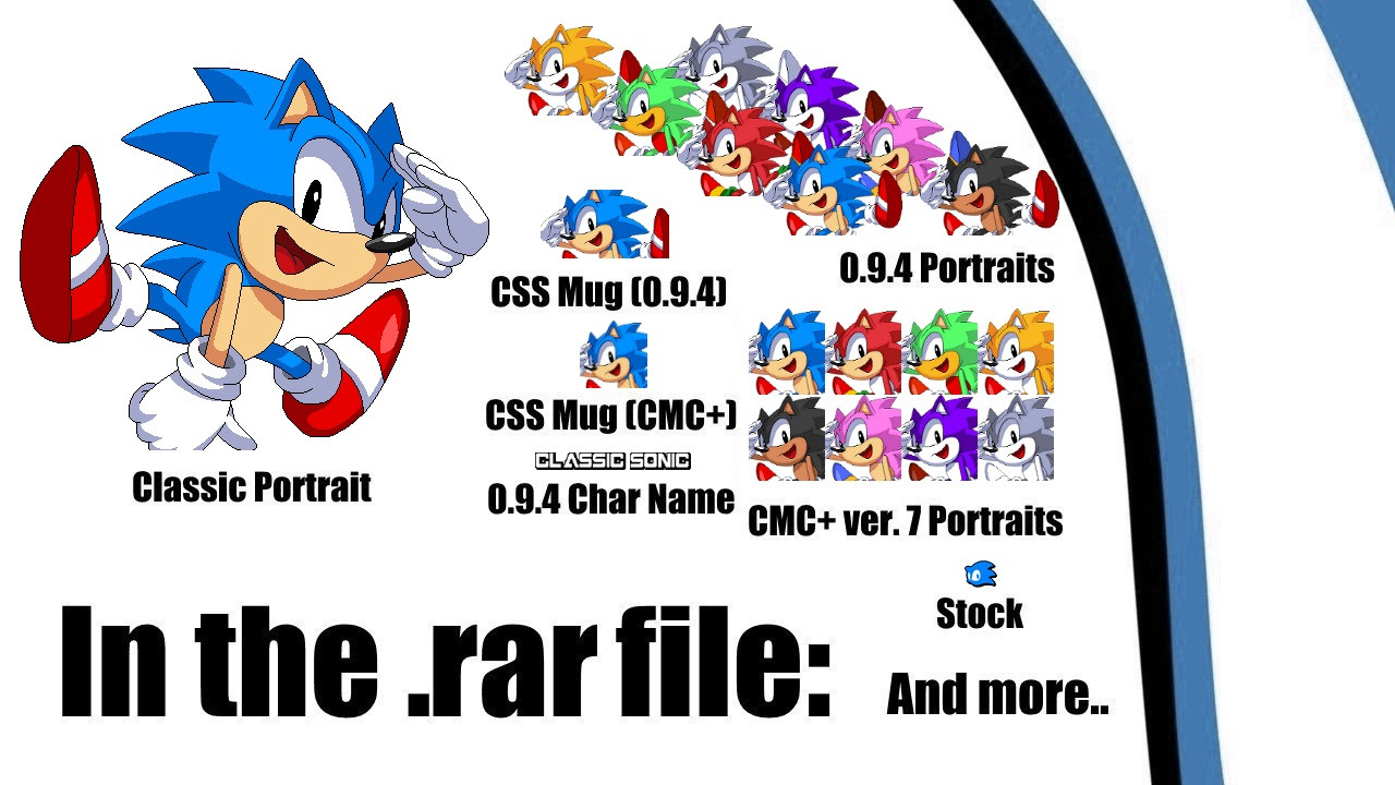 Classic Sonic GFX [Super Smash Bros. Crusade] [Mods]