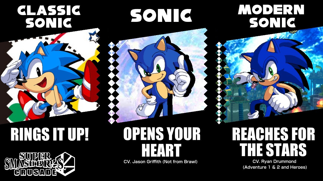 Classic Sonic GFX [Super Smash Bros. Crusade] [Mods]