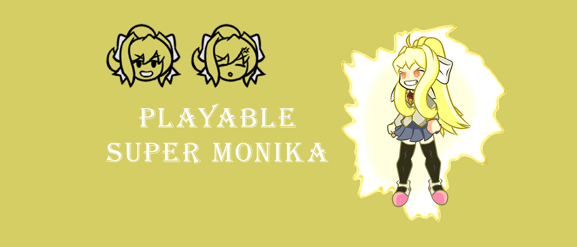 Playable Super Monika [Friday Night Funkin'] [Mods]