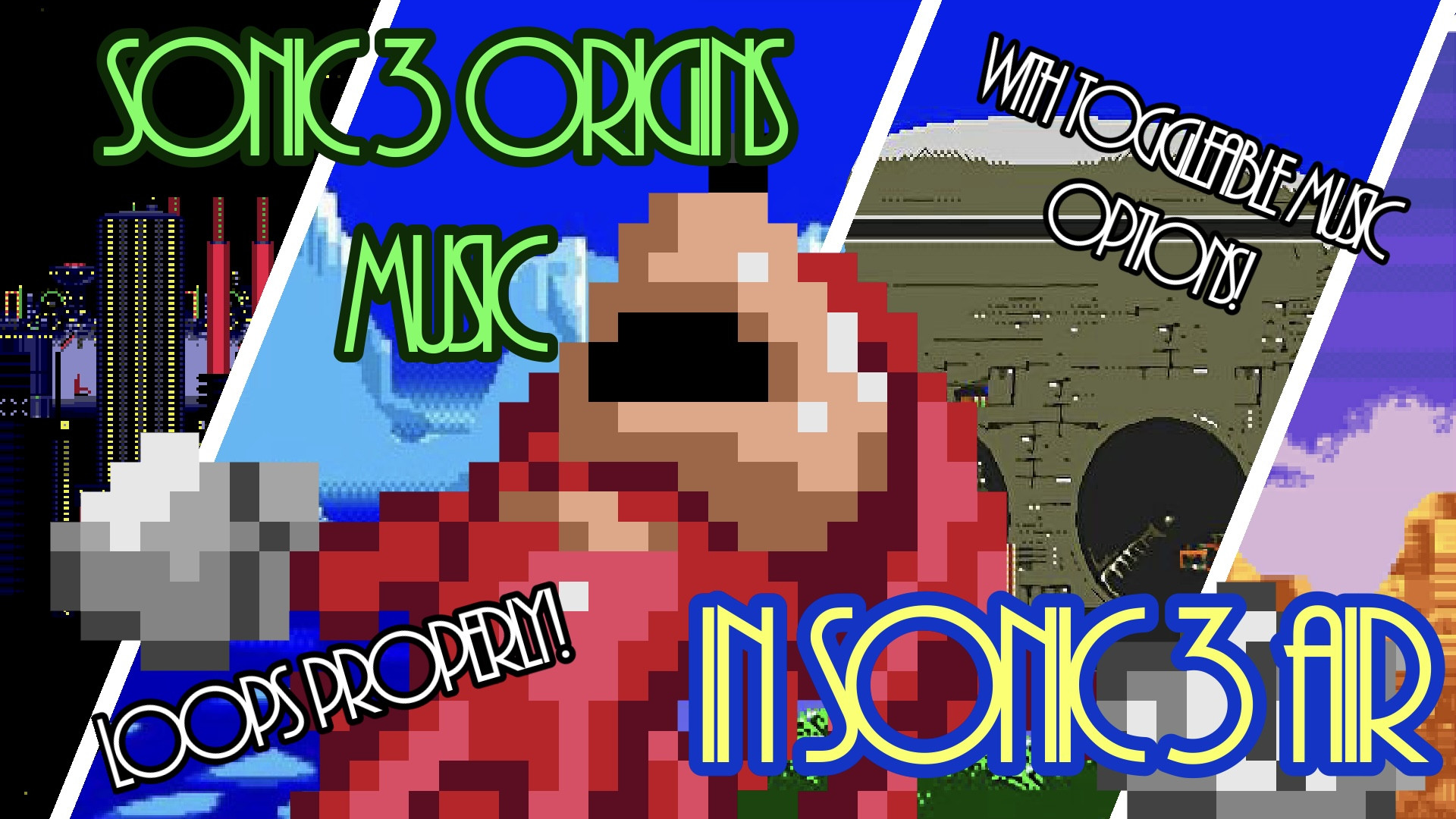 Sonic 3 Origins Music + Remixes in 3 A.I.R. Mod for Sonic 3 A.I.R ...