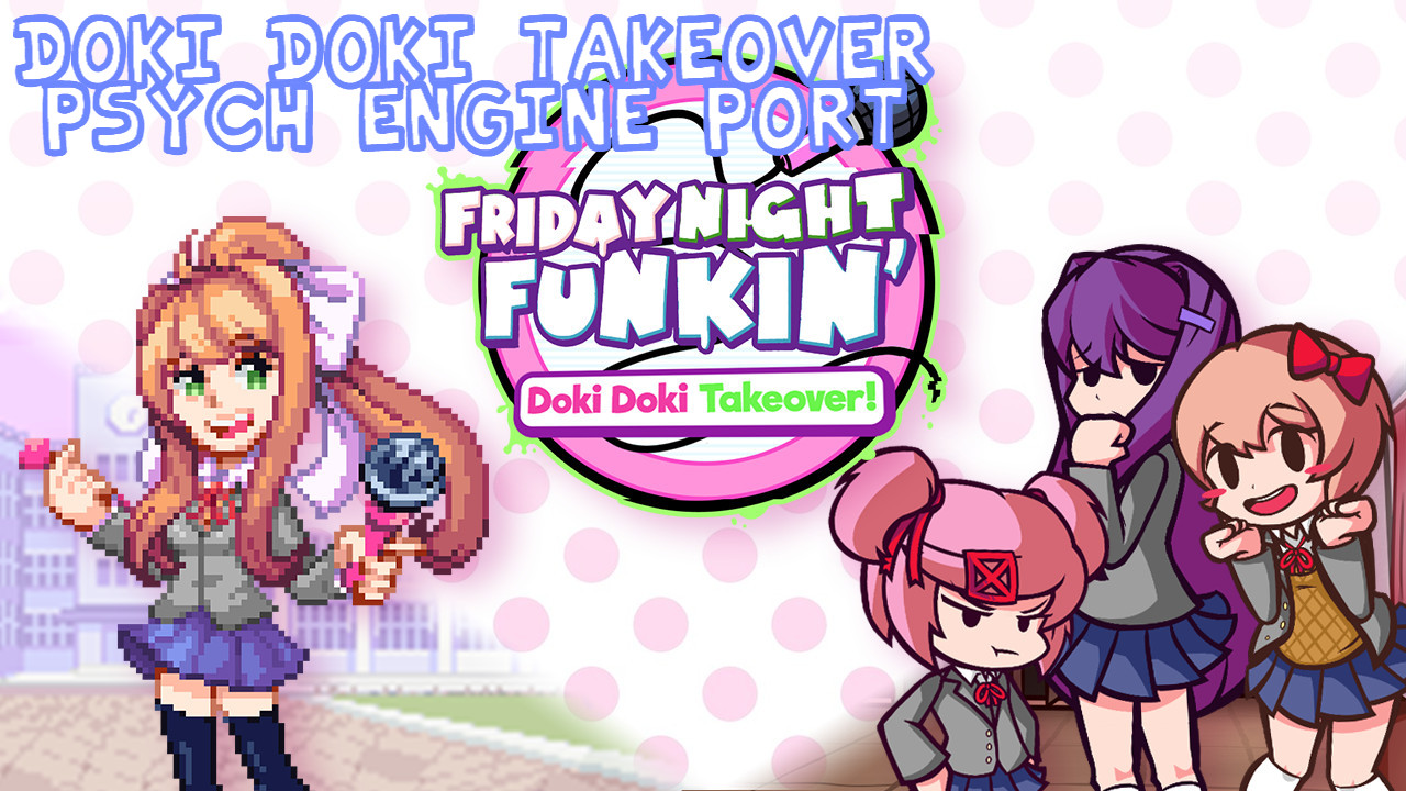 High-Effort Doki Doki Takeover Port Mod for Friday Night Funkin' | FNF Mods