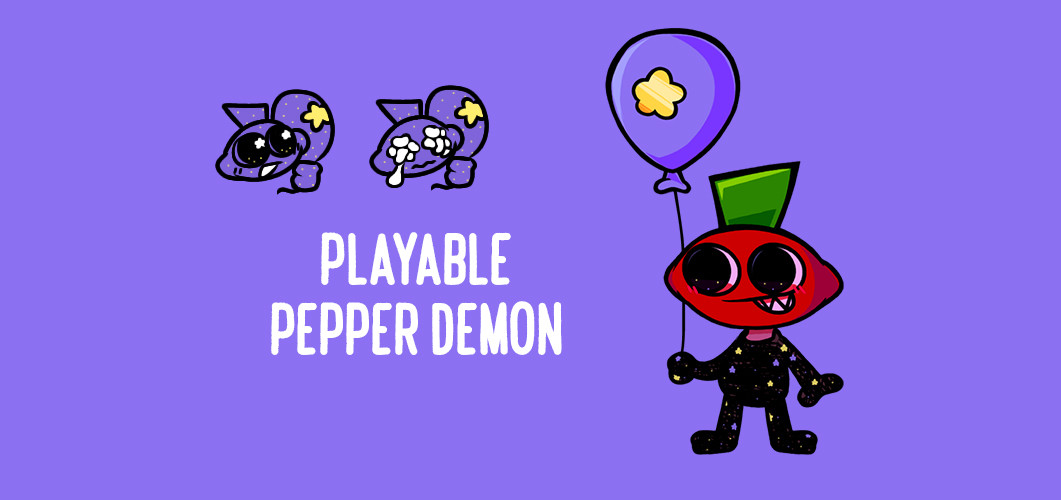 Playable Pepper demon [Friday Night Funkin'] [Mods]