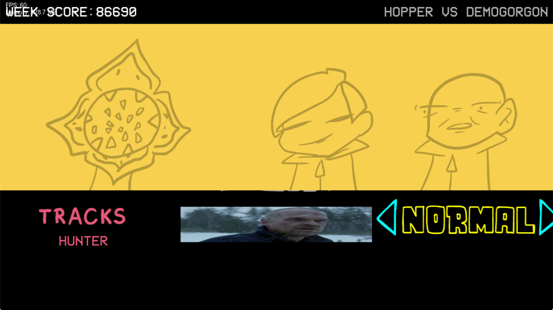 Hopper Vs Demogorgon [Friday Night Funkin'] [Mods]