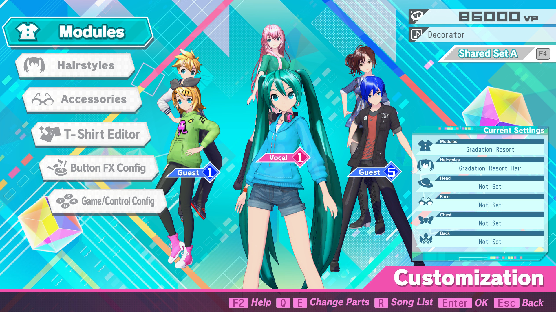 Casual Style Virtual Singers [Hatsune Miku: Project DIVA Mega Mix+] [Mods]