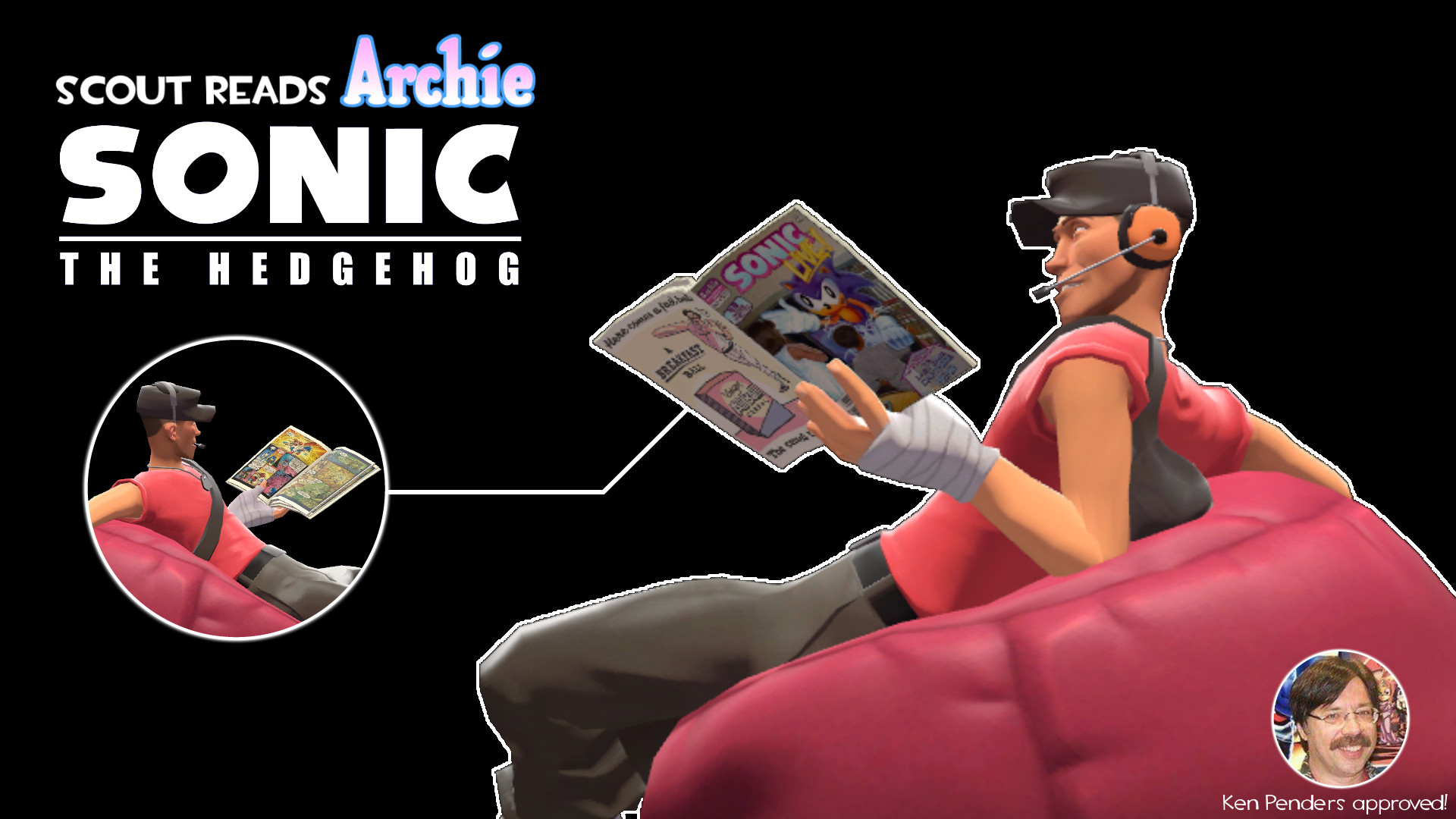 Scout Reads Archie Sonic Mod for Team Fortress 2 | TF2 Mods