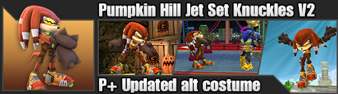 Pumpkin Hill Jet Set Knuckles V2 Mod for Super Smash Bros. Brawl ...