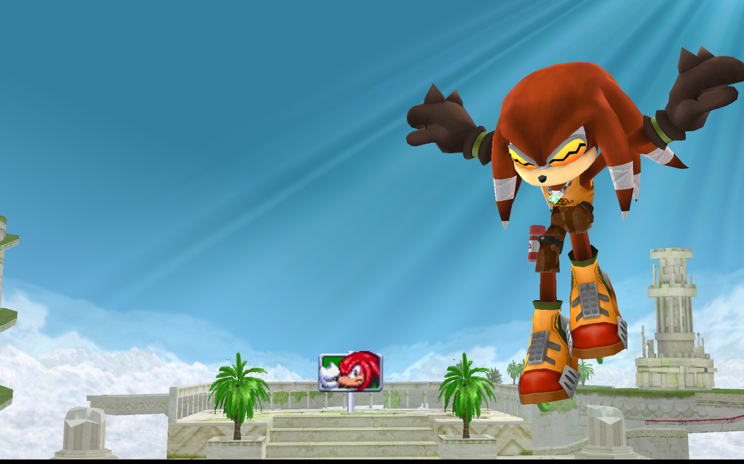 Pumpkin Hill Jet Set Knuckles V2 Mod for Super Smash Bros. Brawl ...