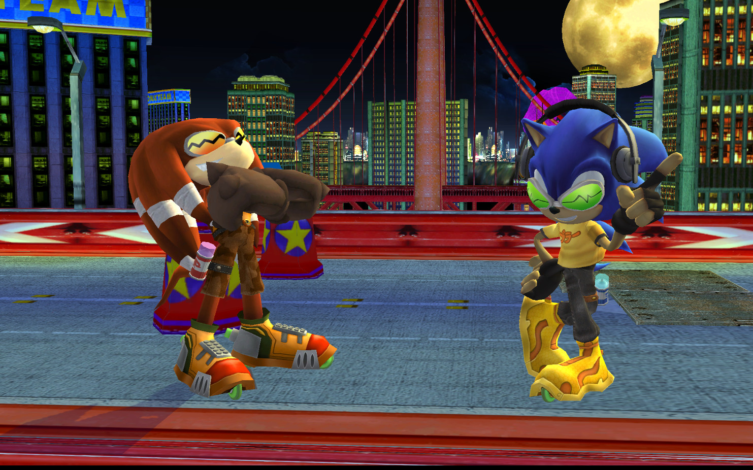 Pumpkin Hill Jet Set Knuckles V2 Mod for Super Smash Bros. Brawl ...