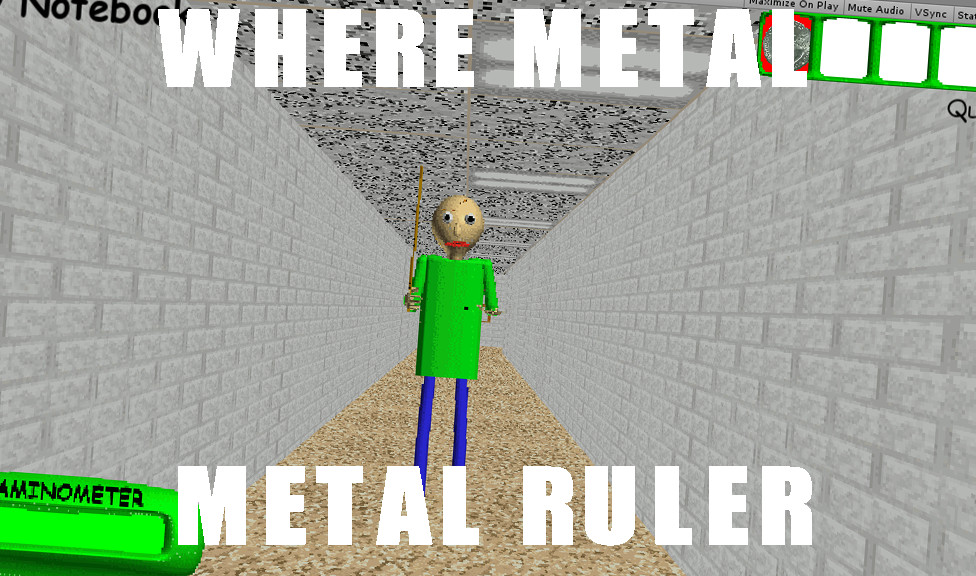 Baldi's Basics - Metal ruler edition! Mod for Baldi's Basics | Baldi Mods