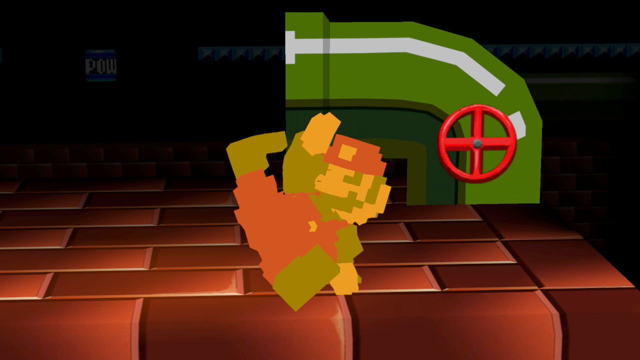 Voxel 8-Bit Mario [Super Smash Bros. Ultimate] [Mods]