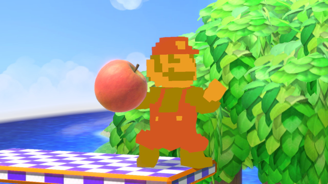Voxel 8-Bit Mario V2 Mod for Super Smash Bros. Ultimate | SSBU Mods