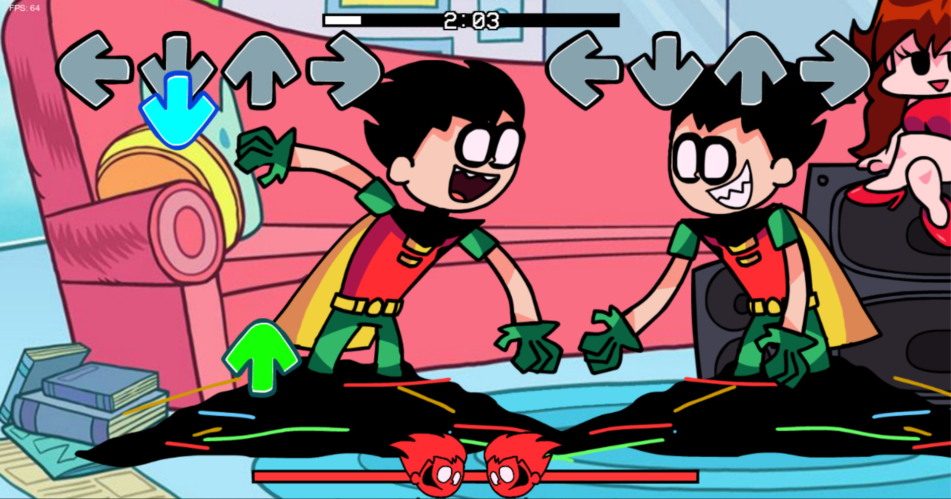 Fnf playable pibby robin Mod for Friday Night Funkin' | FNF Mods