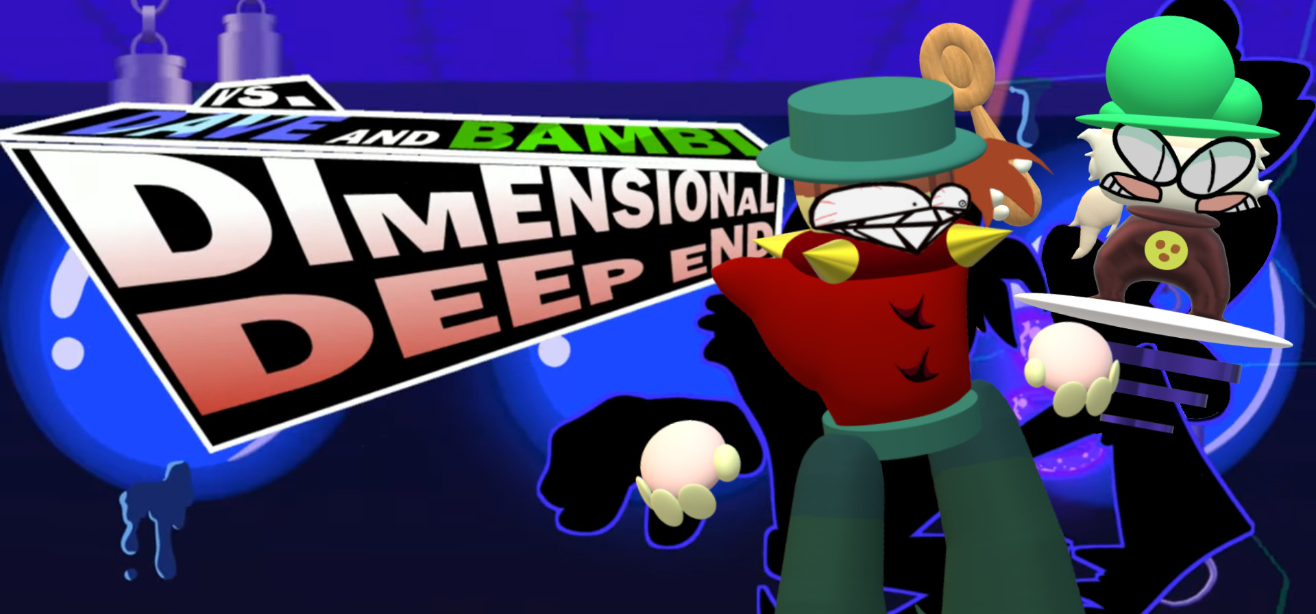 FANMADE Dave and Bambi Dimensional Deep End [Friday Night Funkin'] [Mods]