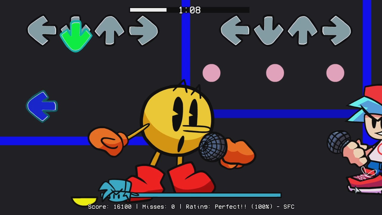 Vs. Pac-Man (Oneshot) Mod for Friday Night Funkin' | FNF Mods