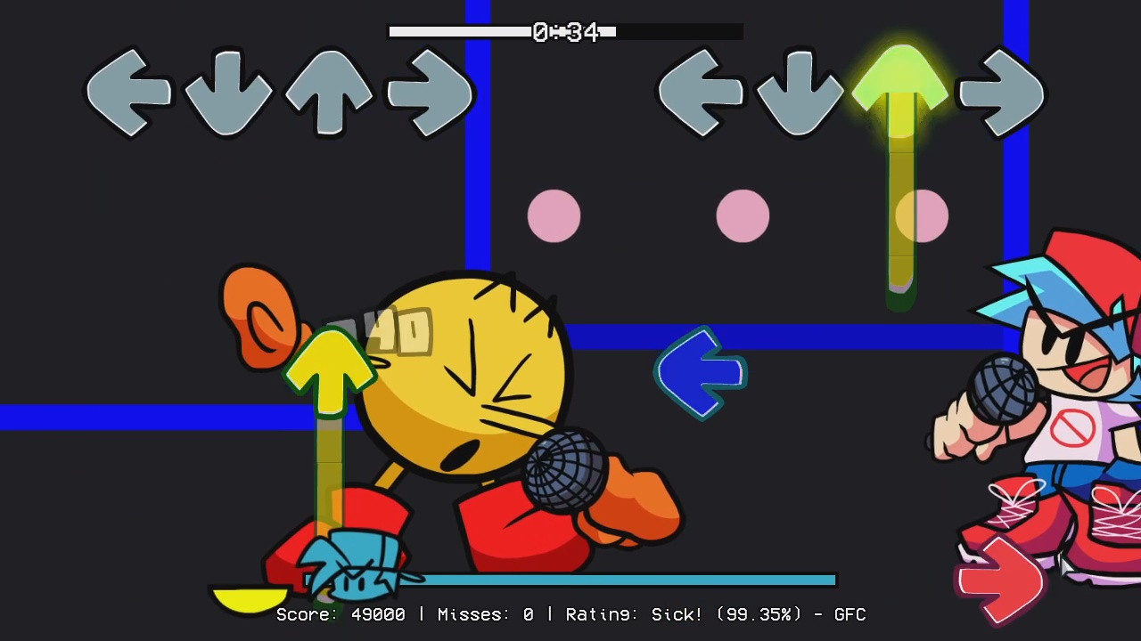Vs. Pac-Man (Oneshot) Mod for Friday Night Funkin' | FNF Mods