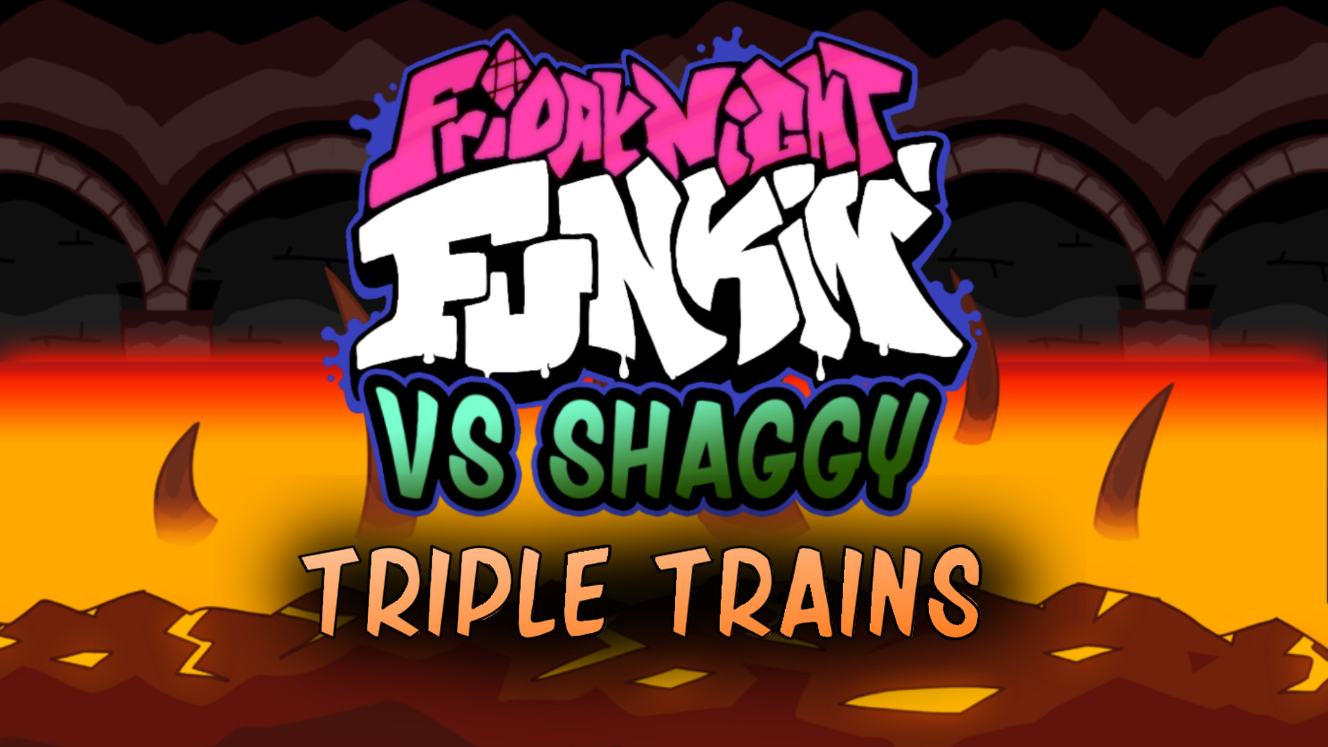 FNF: Vs Shaggy; Triple Trains Mod for Friday Night Funkin' | FNF Mods