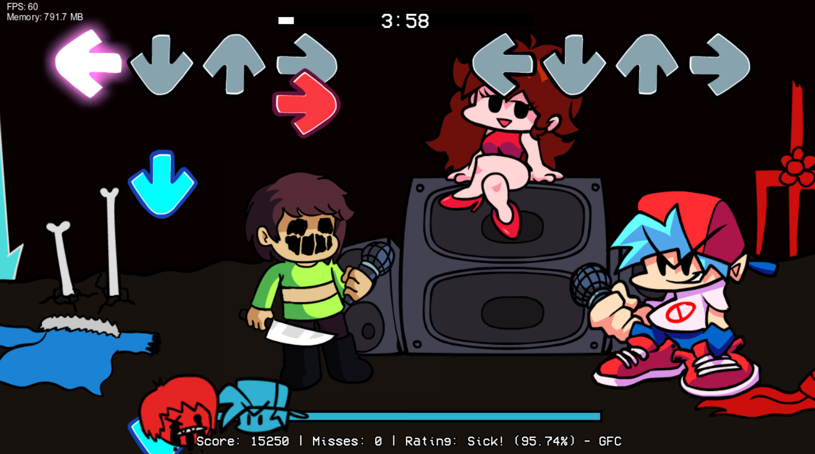 Vs Chara Psych Engine Port Mod for Friday Night Funkin' | FNF Mods