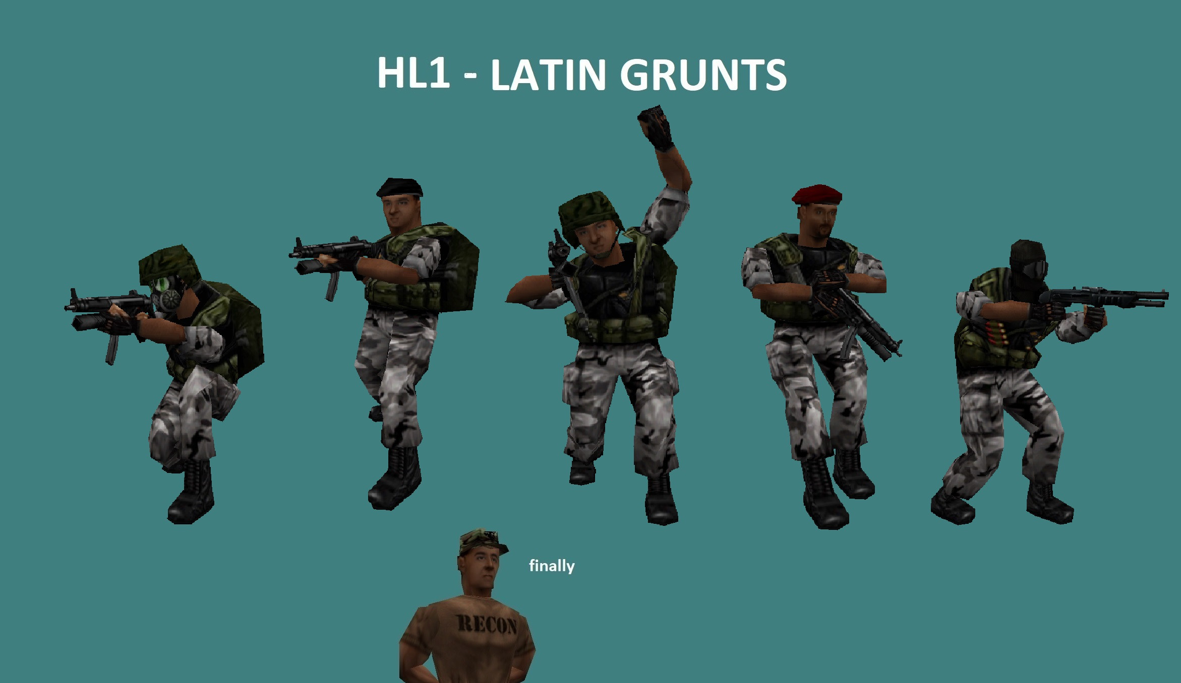 HL1 - Latin grunts [Half-Life] [Mods]