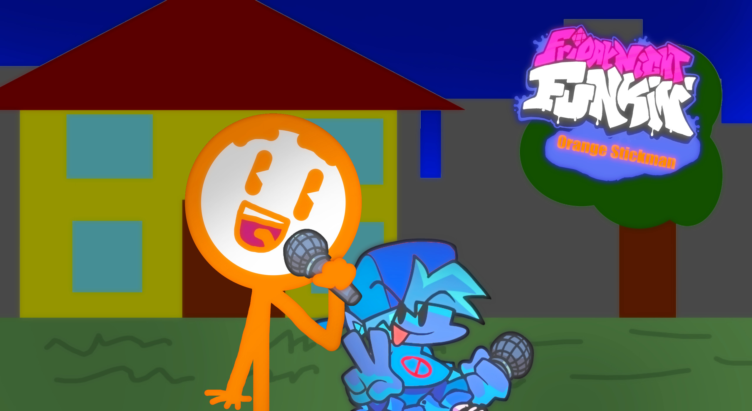 FNF Orange Stickman Friday Night Funkin Mod for Friday Night Funkin ...