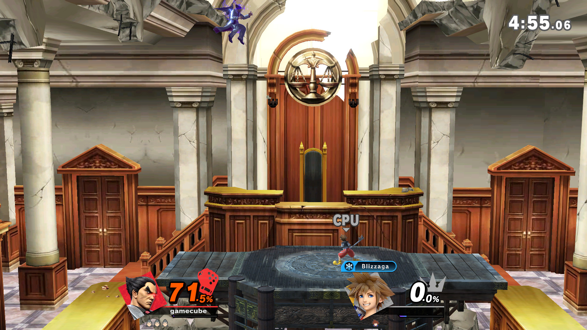 Courtroom Ace Attorney Stage Mod on Mishima Dojo Mod for Super Smash ...