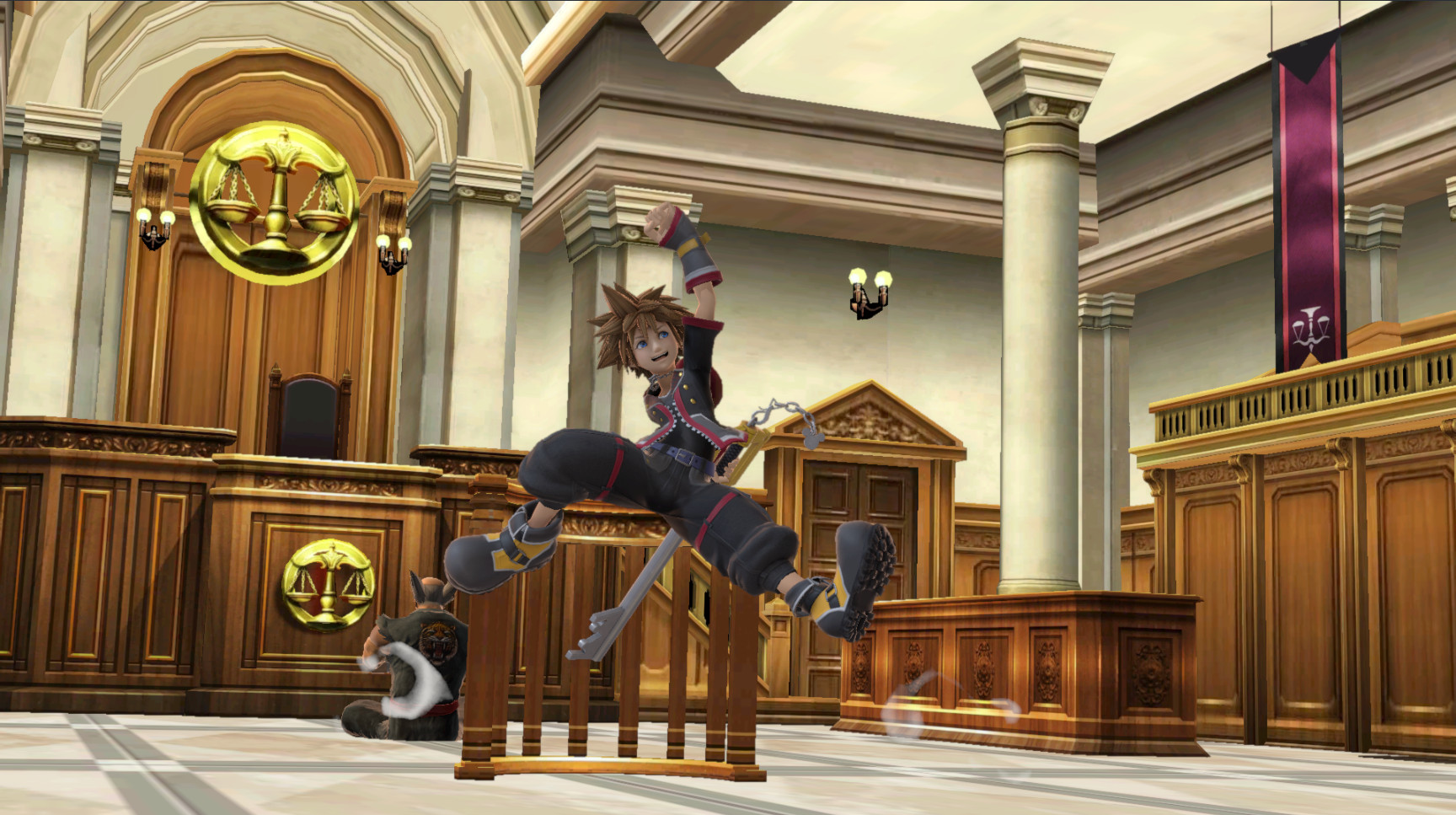 Courtroom Ace Attorney Stage Mod on Mishima Dojo Mod for Super Smash ...