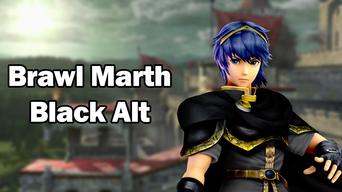 Brawl Marth - Black Alt Mod for Super Smash Bros. Ultimate | SSBU Mods