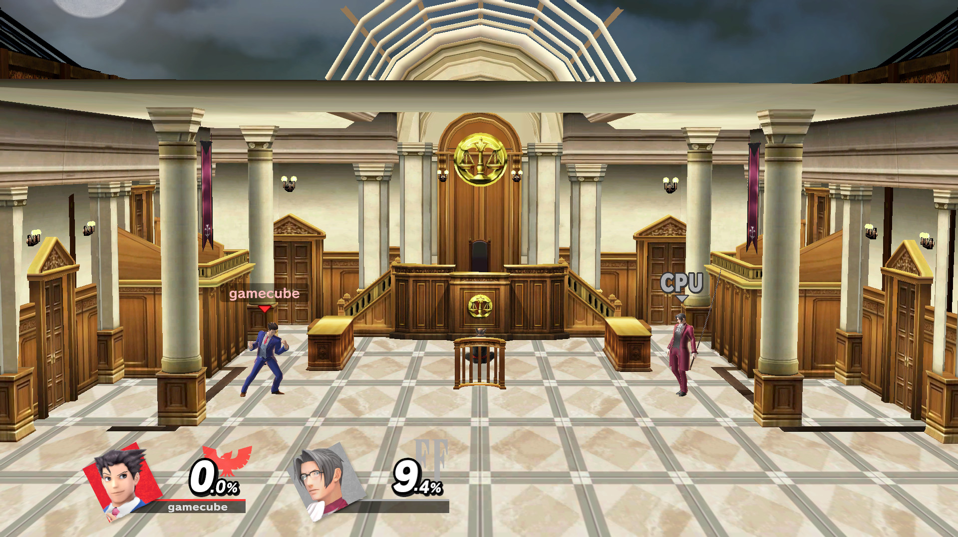 Courtroom Ace Attorney Stage Mod on Mishima Dojo Mod for Super Smash ...