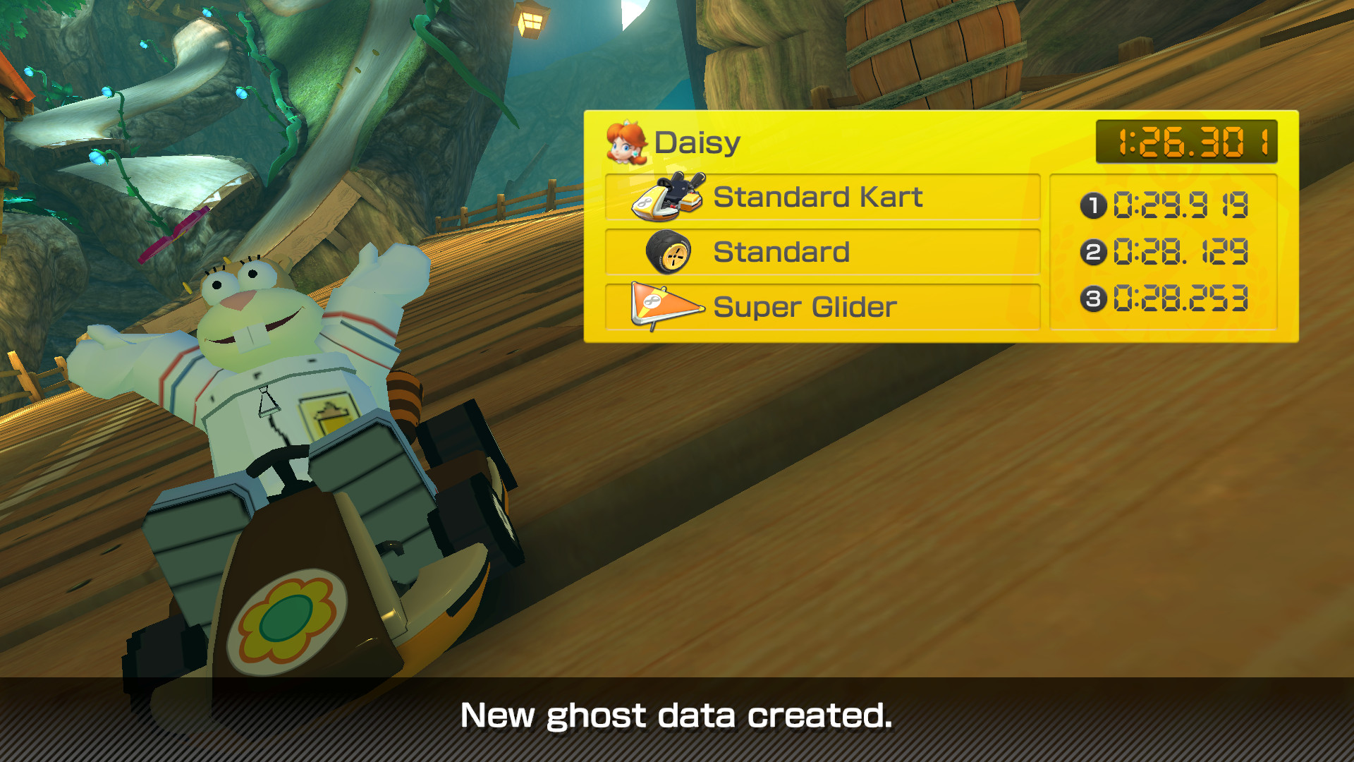 Sandy Cheeks in Mario Kart 8 Deluxe Mod for Mario Kart 8 Deluxe | MK8D Mods