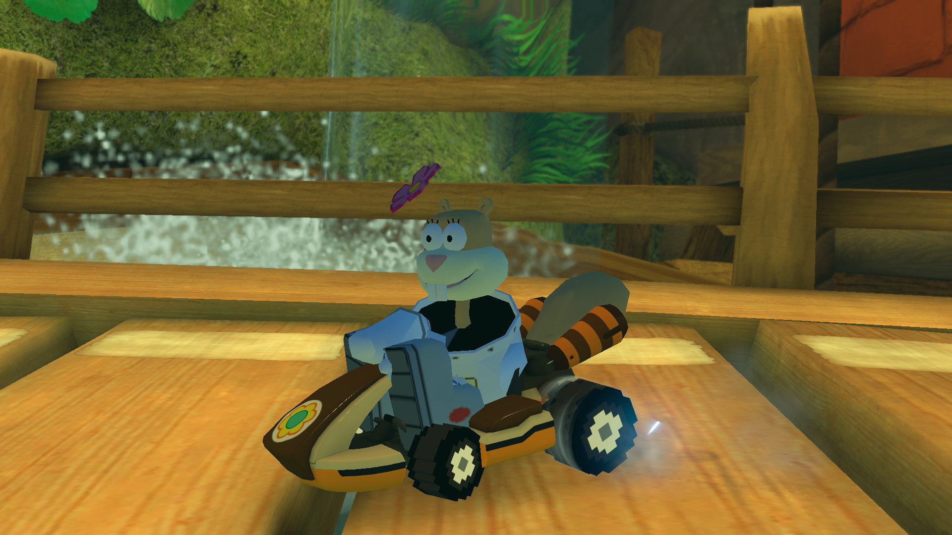 Sandy Cheeks in Mario Kart 8 Deluxe Mod for Mario Kart 8 Deluxe | MK8D Mods