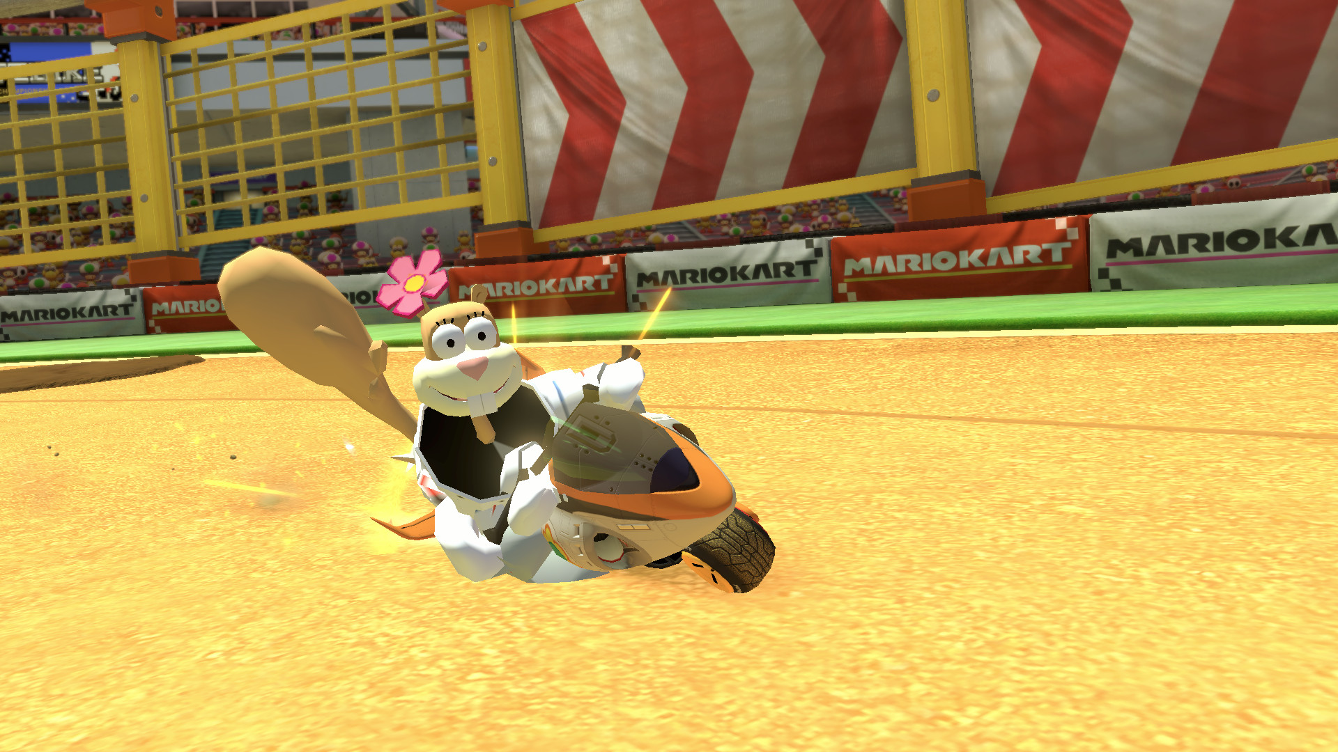 Sandy Cheeks in Mario Kart 8 Deluxe Mod for Mario Kart 8 Deluxe | MK8D Mods