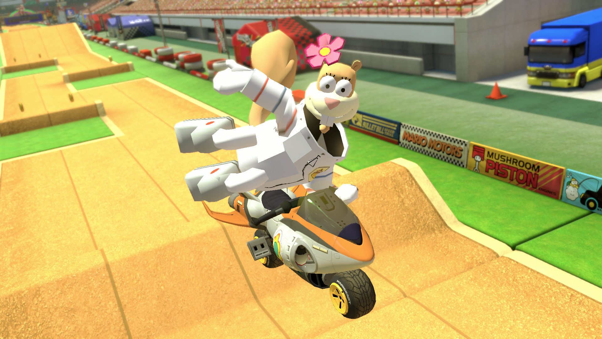Sandy Cheeks in Mario Kart 8 Deluxe Mod for Mario Kart 8 Deluxe | MK8D Mods