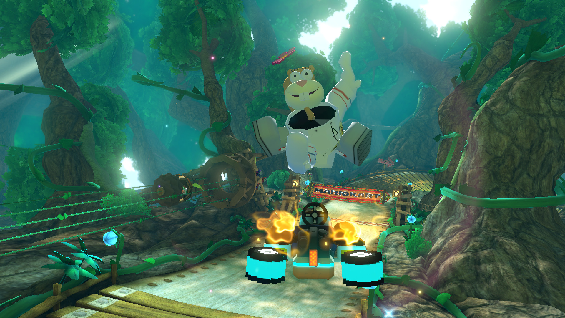 Sandy Cheeks in Mario Kart 8 Deluxe Mod for Mario Kart 8 Deluxe | MK8D Mods