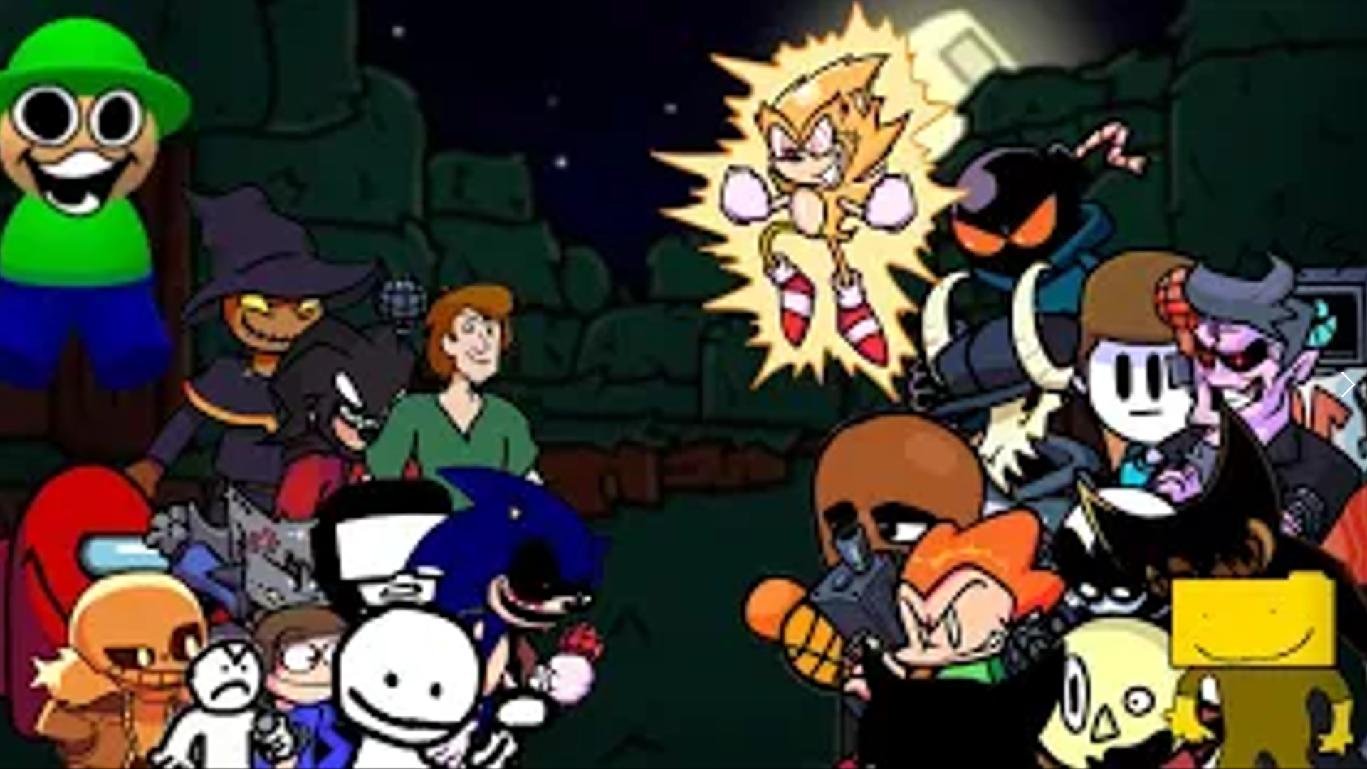 fnf danger but everyone sings Mod for Friday Night Funkin' | FNF Mods