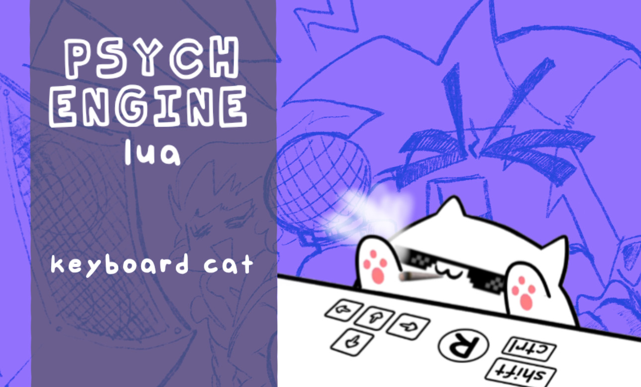 [Psych Engine Lua]Keyboard Cat Mod for Friday Night Funkin' | FNF Mods