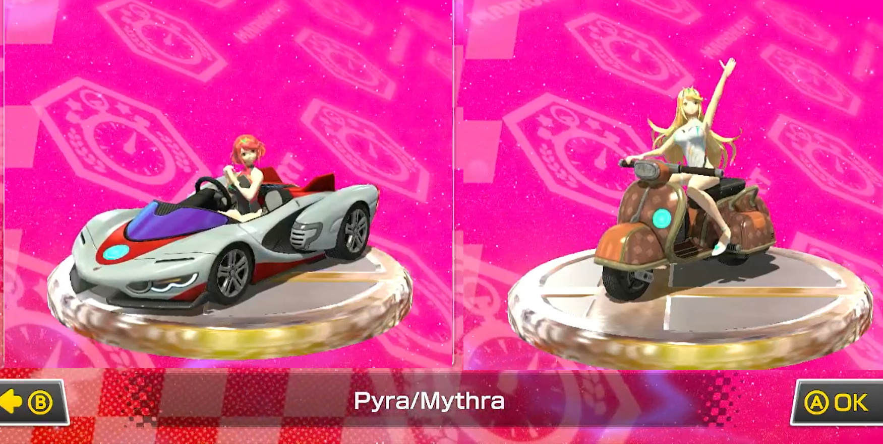 Swimsuit Pyra and Mythra [Mario Kart 8] [Mods]
