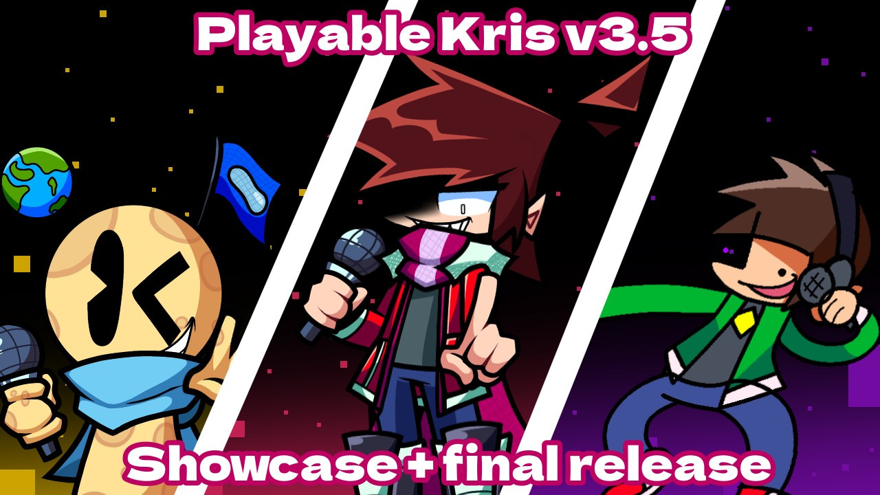 Playable Kris (Zero) v3.5 [OUT NOW] [Friday Night Funkin'] [Mods]