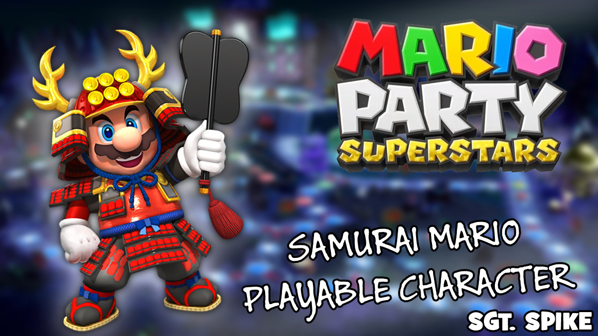 Samurai Mario (Playable Character)! [Mario Party Superstars] [Mods]