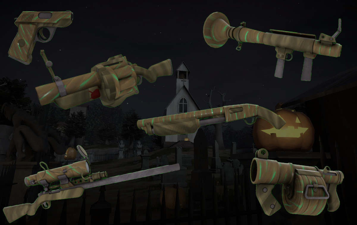 Ghoulish Wrap - Warpaint Mod for Team Fortress 2 | TF2 Mods
