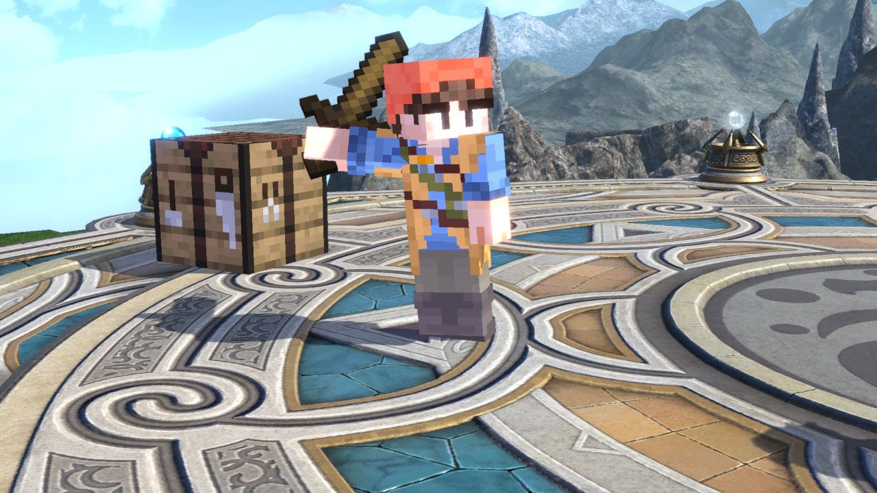 Eight Minecraft Skin over Alex Mod for Super Smash Bros. Ultimate ...