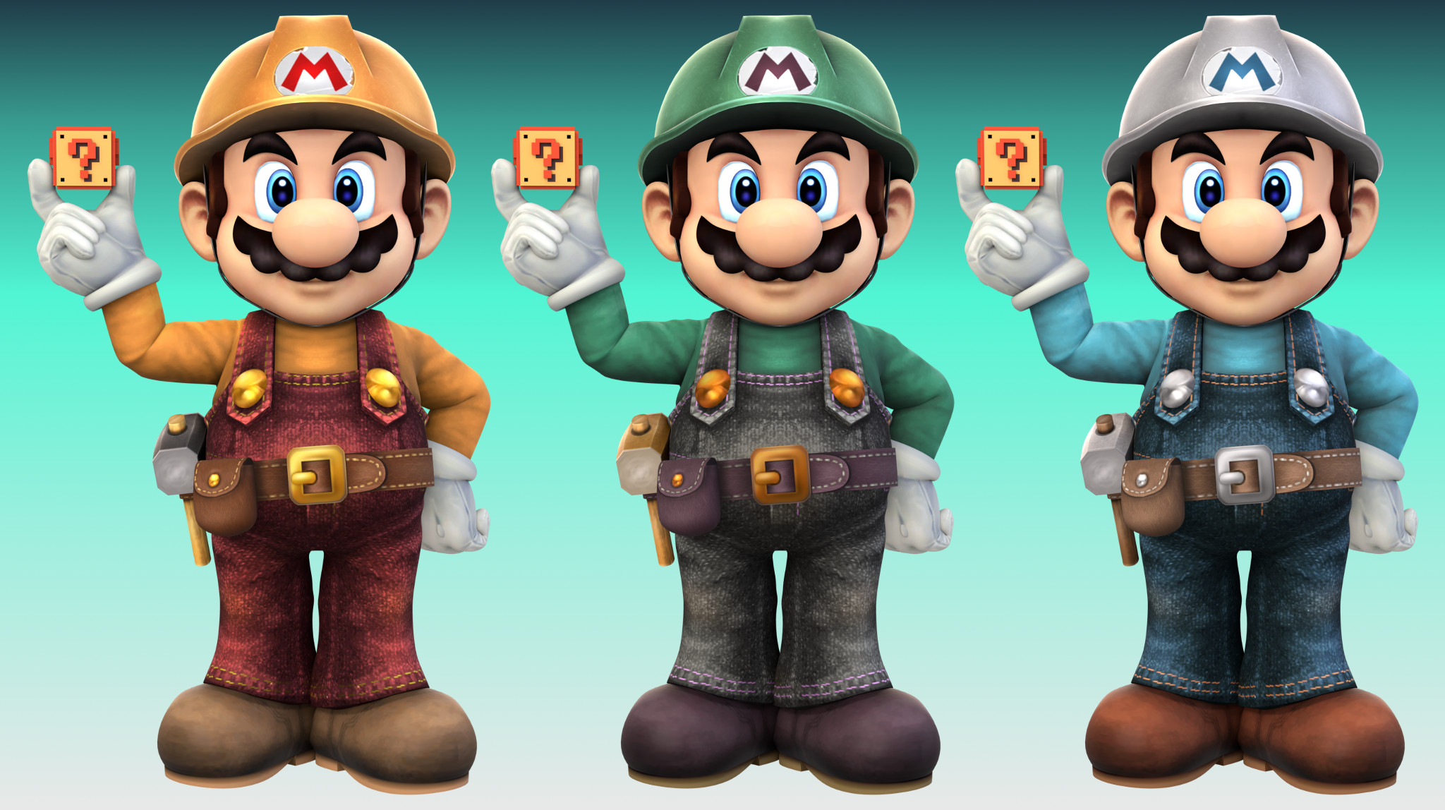 SMM Builder Mario Pose Cosmetic Pack Mod for Super Smash Bros. Brawl ...
