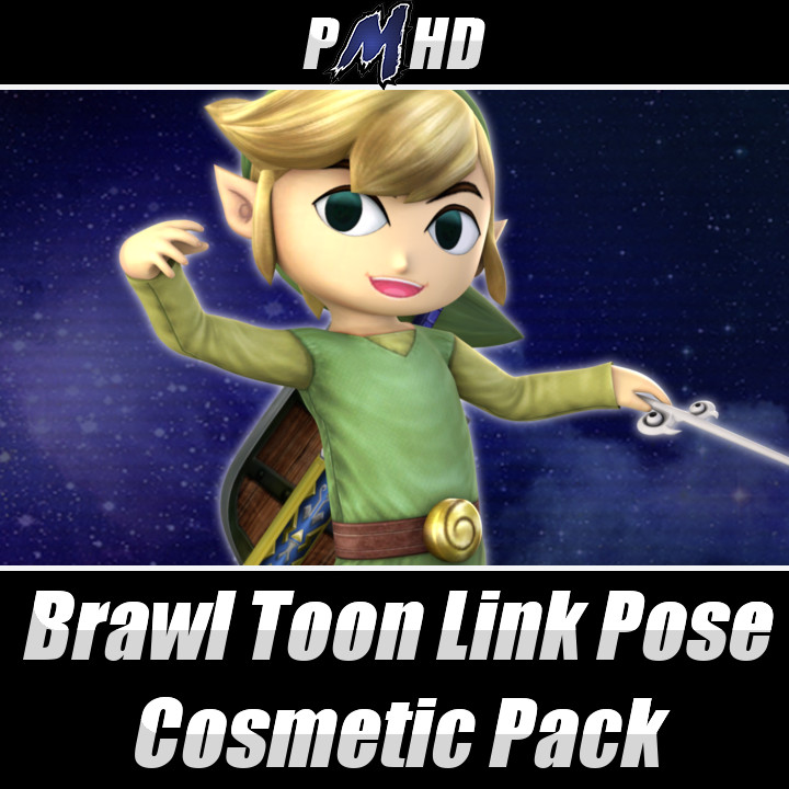Brawl Toon Link Pose Cosmetic Pack [Super Smash Bros. Brawl] [Mods]