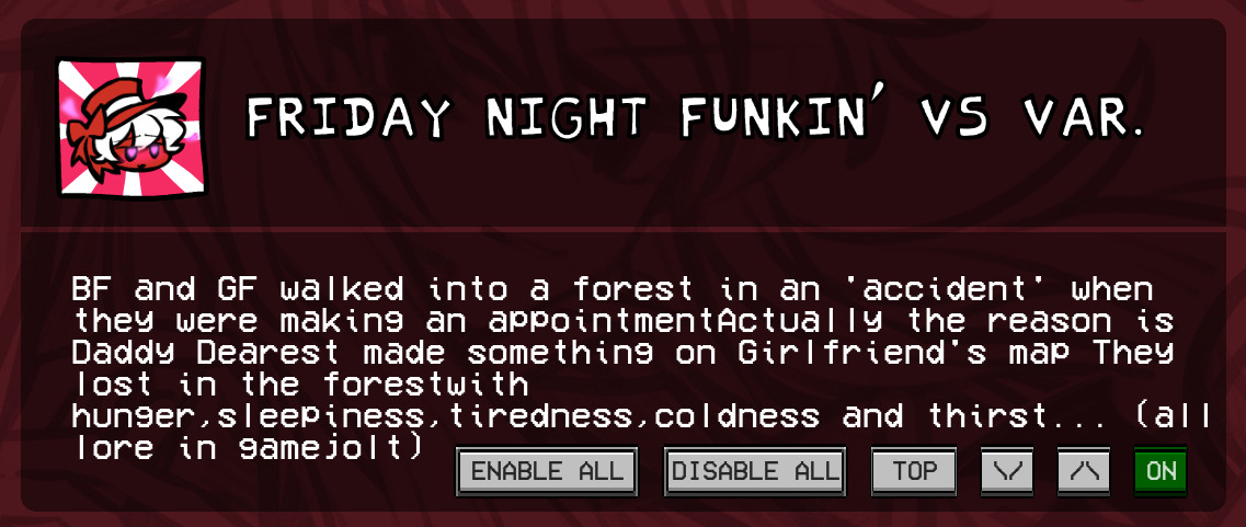 FNF VS Var. (Psych Engine Port) (BETA) [Friday Night Funkin'] [Mods]